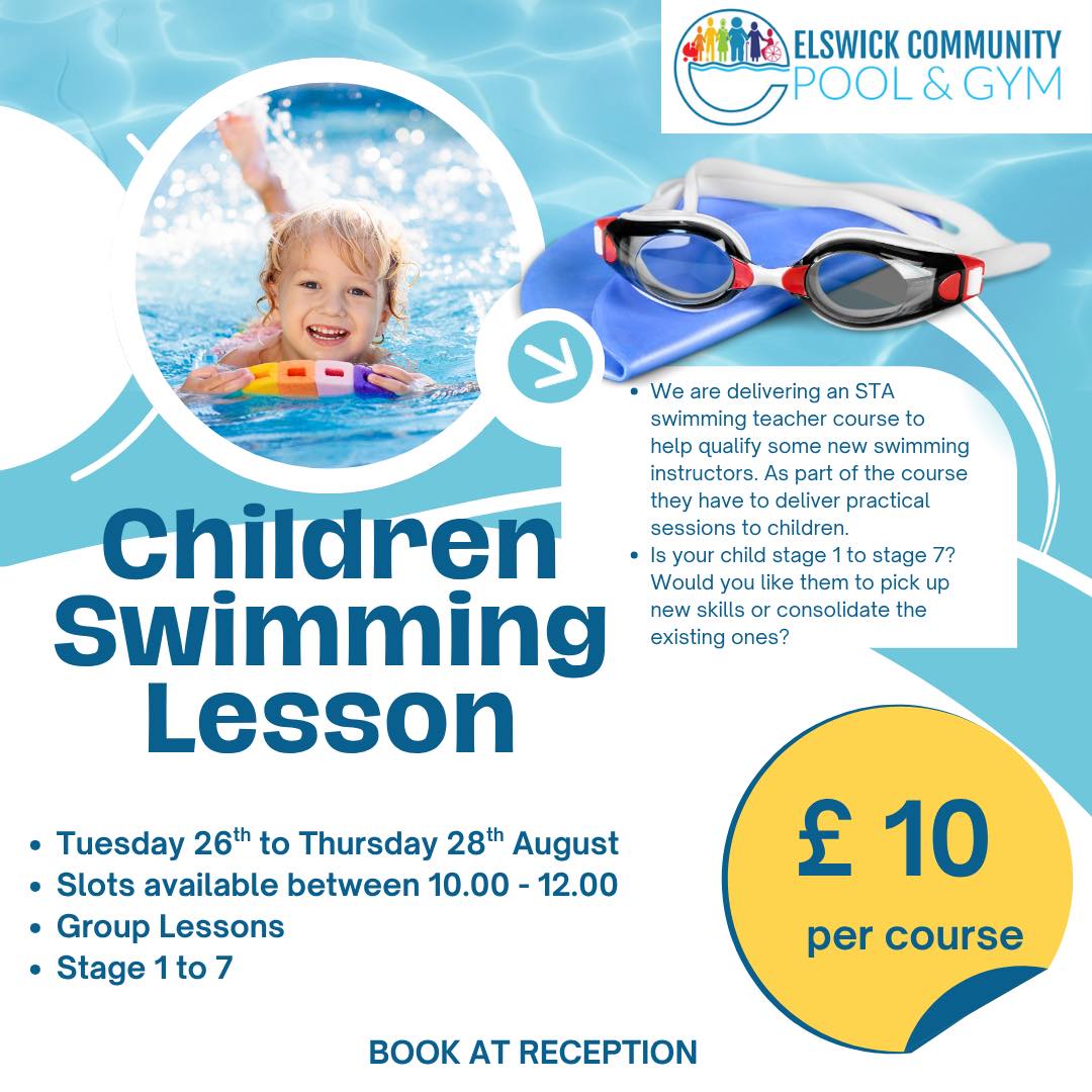 Children Swimming Crash Courses - Elswick Pool and Gym