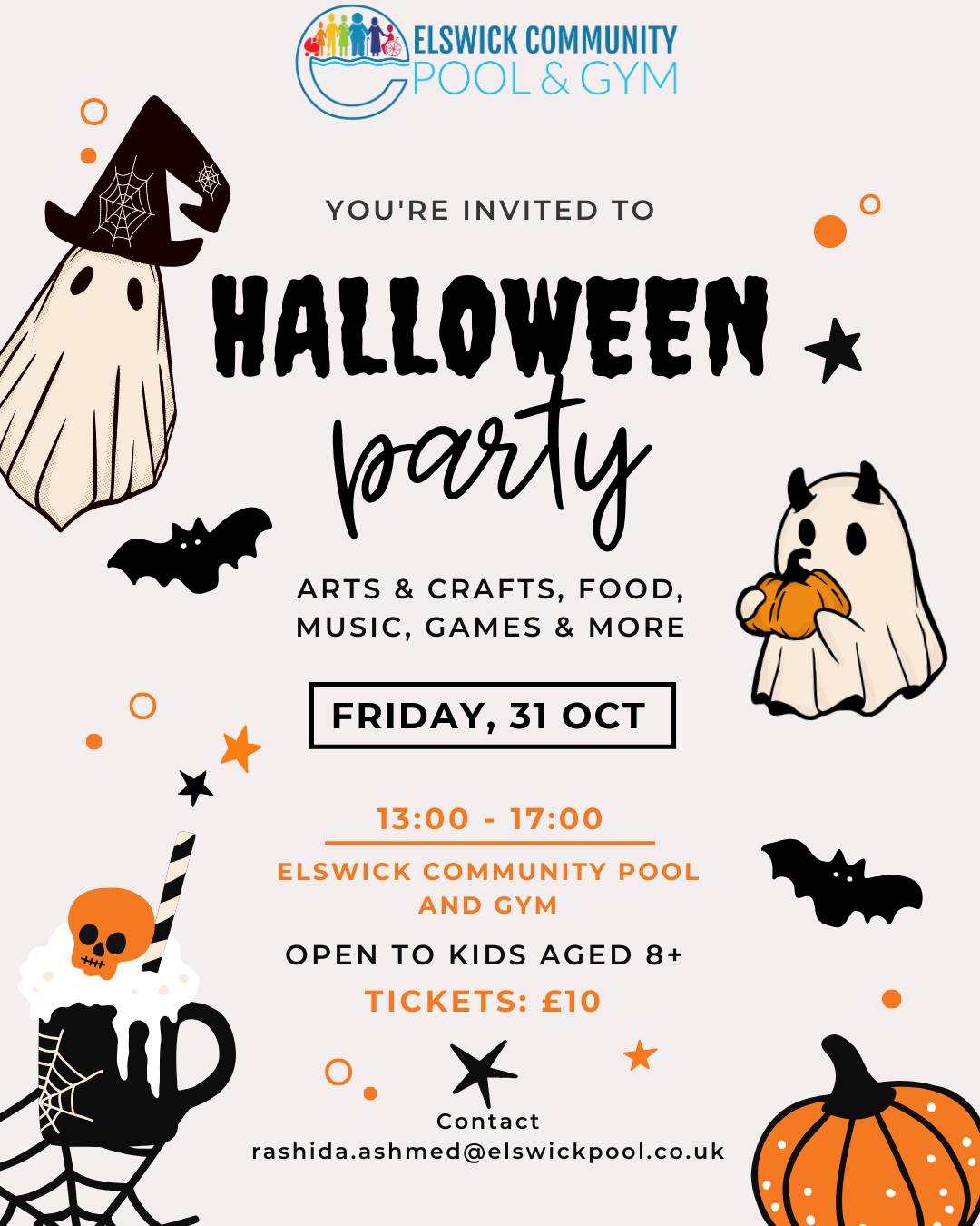 Kids Halloween Party - Elswick Pool and Gym